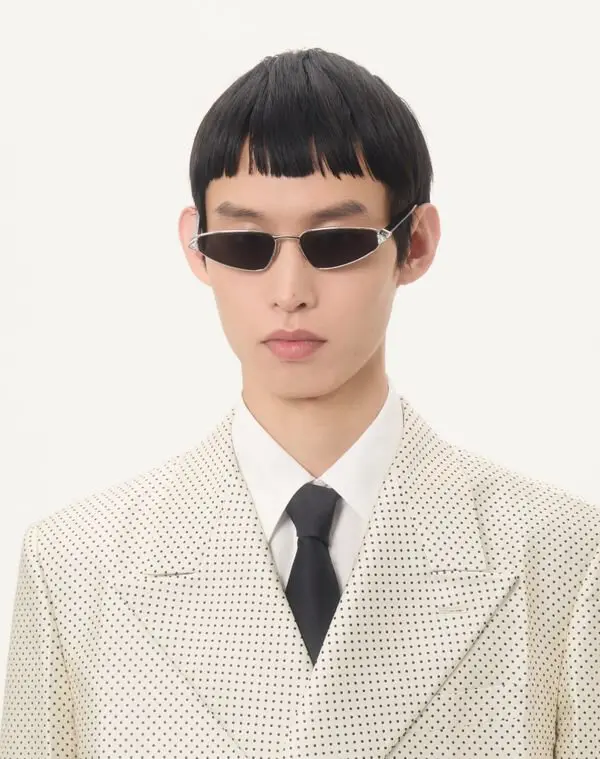 Valentino Garavani Cat-eye Eyewear - Silver/black/grey