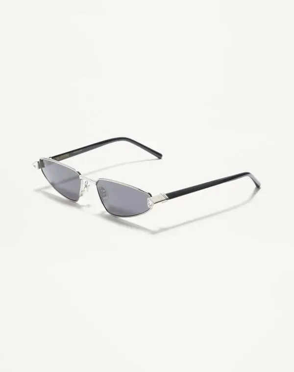 Valentino Garavani Cat-eye Eyewear - Silver/black/grey