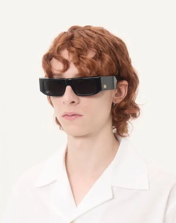 Valentino Garavani Rectangular Sunglasses - Black/grey
