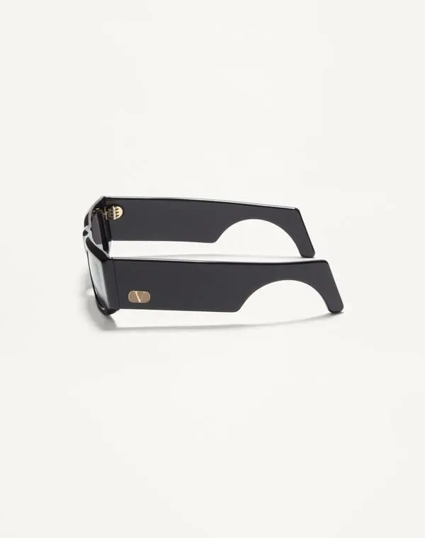 Valentino Garavani Rectangular Sunglasses - Black/grey