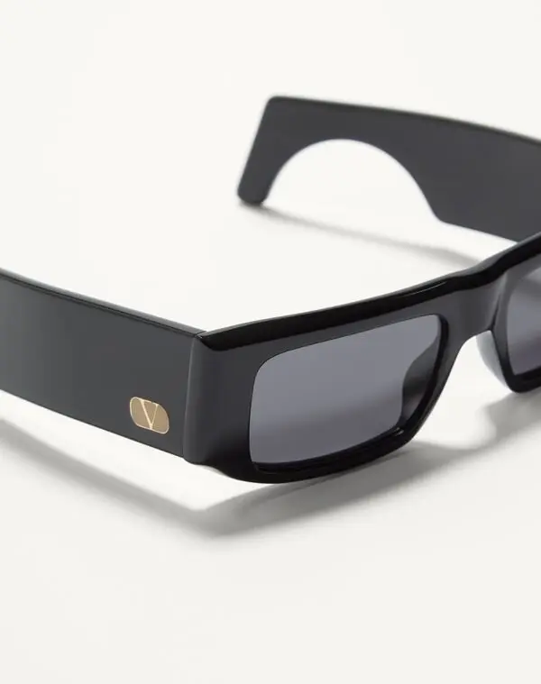 Valentino Garavani Rectangular Sunglasses - Black/grey