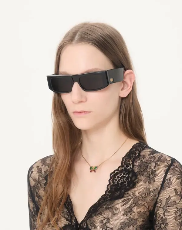 Valentino Garavani Rectangular Sunglasses - Black/grey