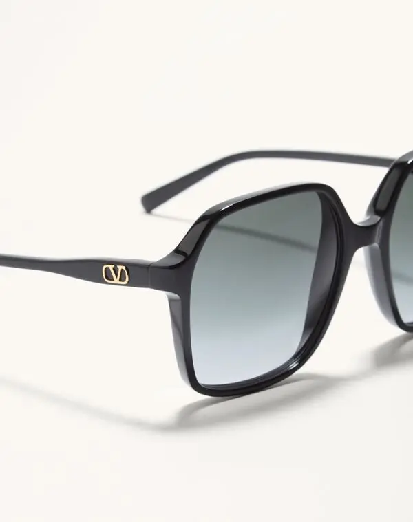 Valentino Garavani Rectangular Sunglasses - Black/grey