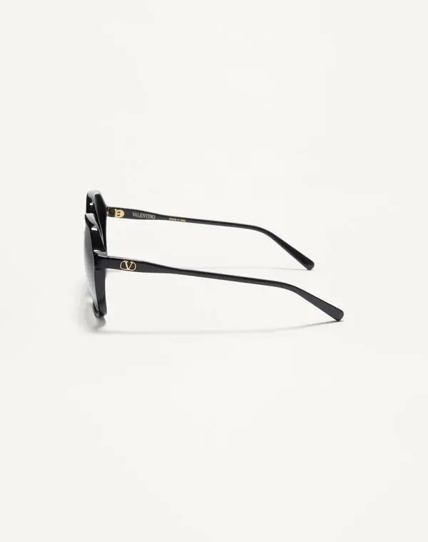 Valentino Garavani Rectangular Sunglasses - Black/grey