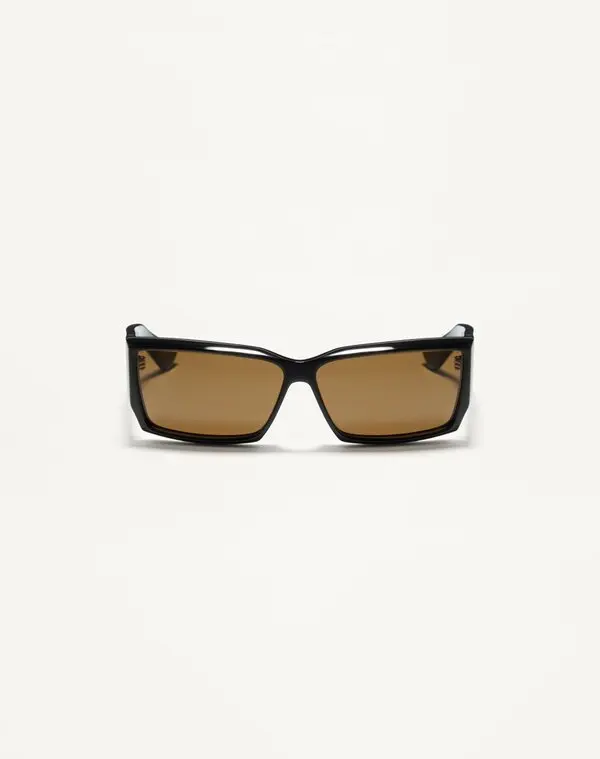 Valentino Garavani Rectangular Sunglasses - Black/yellow