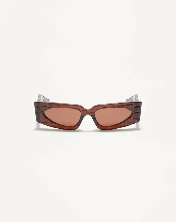 Valentino Garavani Rectangular Sunglasses - Brown
