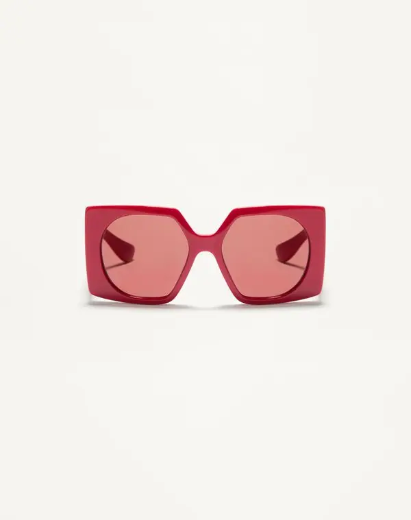 Valentino Garavani Rectangular Sunglasses - Red