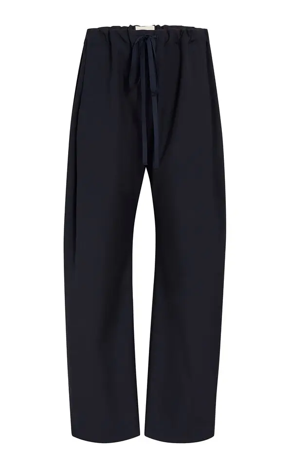 Khaite Rohen Wool Pants - Navy