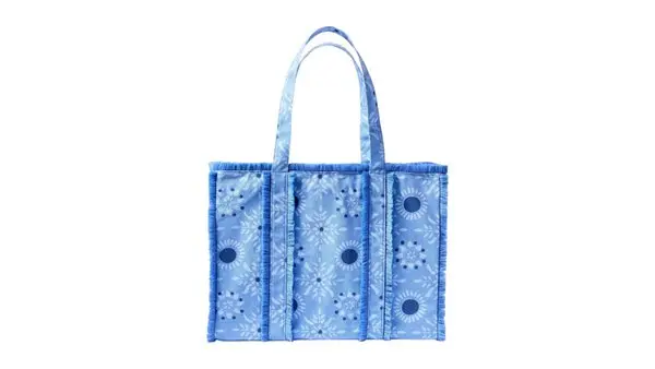 Roller Rabbit X Target Star Medallion Fringe Canvas Tote Bag