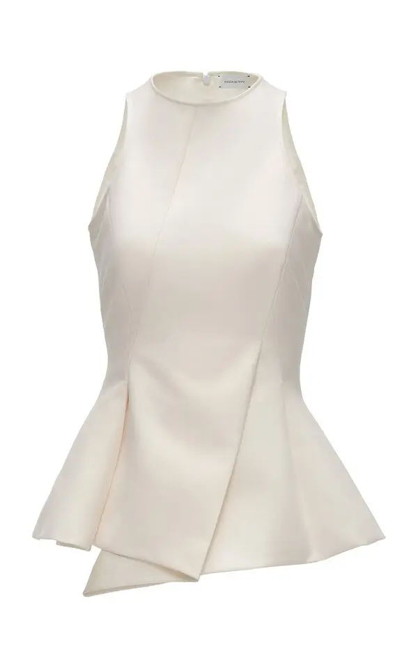 Magda Butrym Sleeveless Wool-blend Top - Off-white