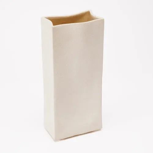 DUMAE Rue Tall Vase - Raw Blanc