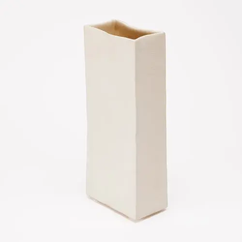 DUMAE Rue Tall Vase - Raw Blanc