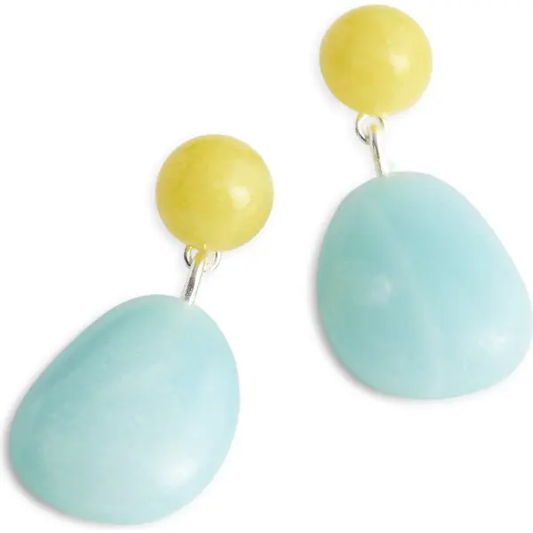 Madewell Stone Double Drop Earrings - Amazonite Multi