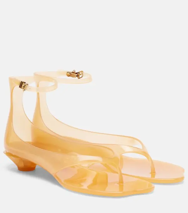 Chloé Jelly Thong Sandals - Brown