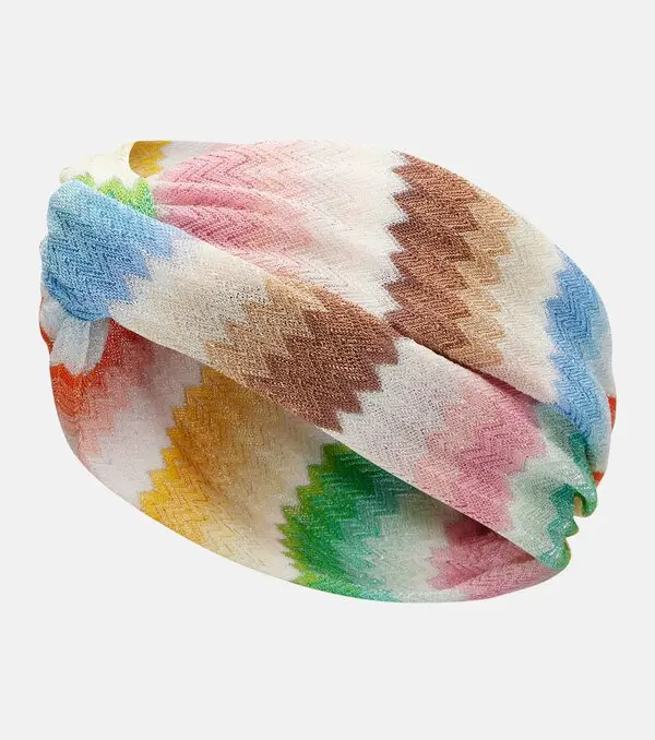 Missoni Zigzag Lamé Headband - Multicoloured