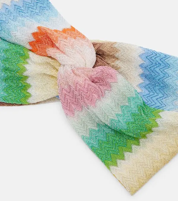 Missoni Zigzag Lamé Headband - Multicoloured