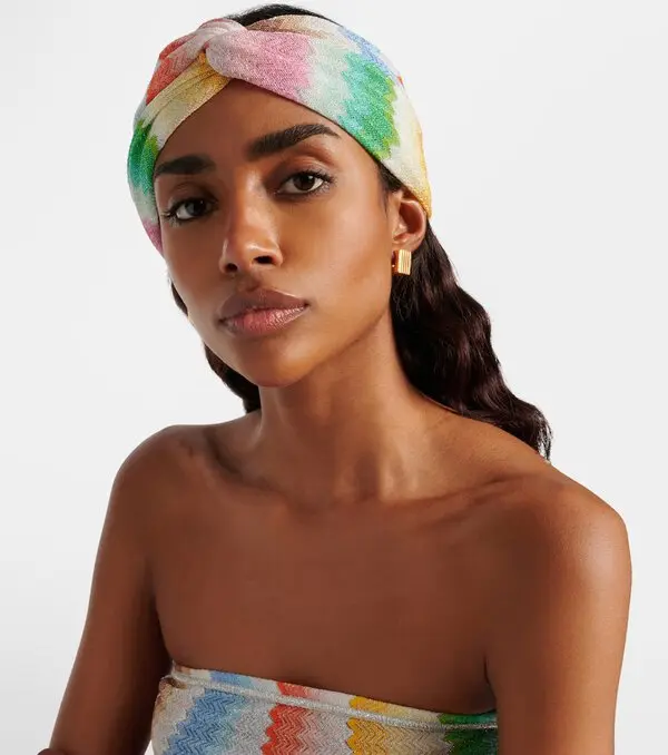 Missoni Zigzag Lamé Headband - Multicoloured