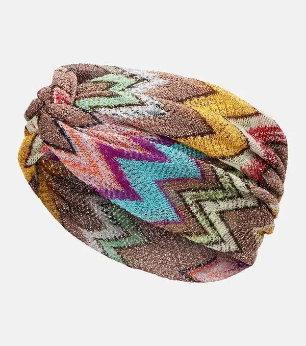 Missoni Zigzag Lamé Headband - Multicoloured