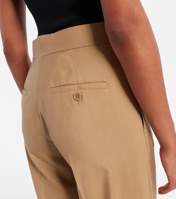 Max Mara Wool And Silk Wide-leg Pants
