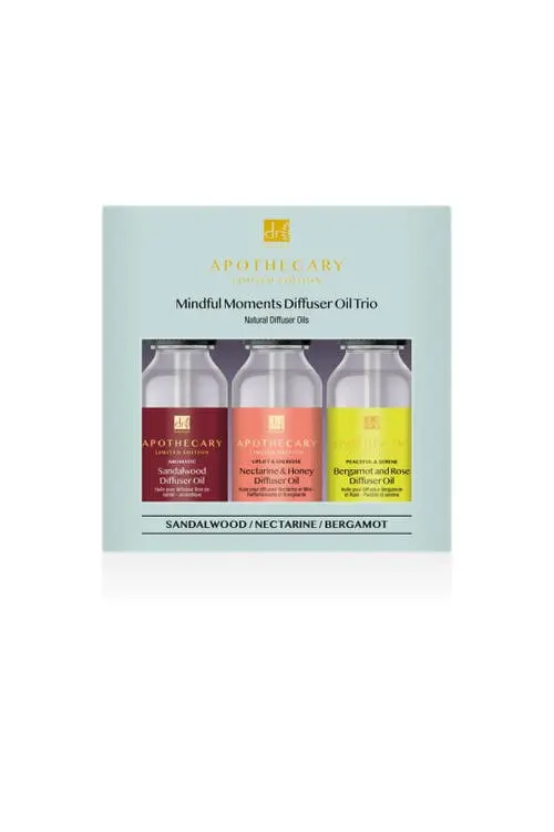 DR BOTANICALS Mindful Moments Diffuser Oil Trio - White