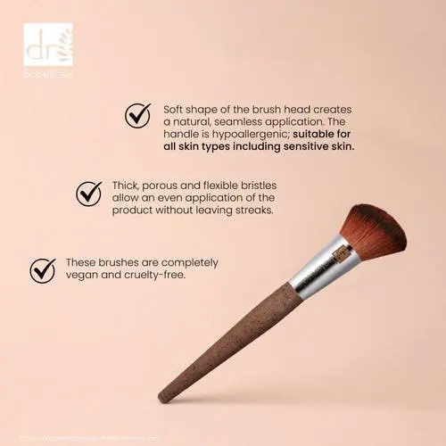 DR BOTANICALS Coffee Ground Blush Brush For Anti-aging