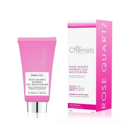 SKIN CHEMISTS Rose Quartz Mineral Day Moisturiser 50ml For Dullness