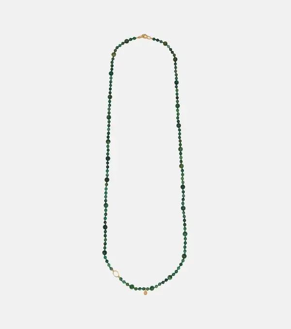 TOTEME Infinity Beaded Jade Necklace - Green