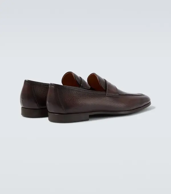 Magnanni Diezma Ii Leather Penny Loafers - Brown