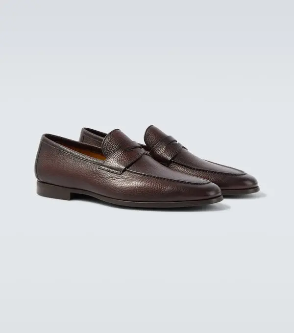 Magnanni Diezma Ii Leather Penny Loafers - Brown