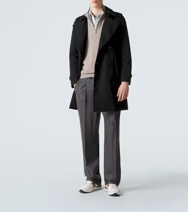 Magnanni Grafton Leather-trimmed Sneakers