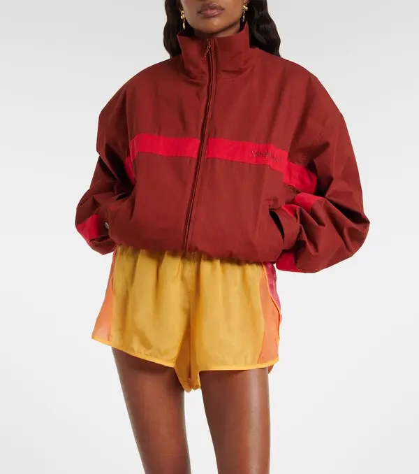 Saint Laurent Colorblocked Shorts - Orange
