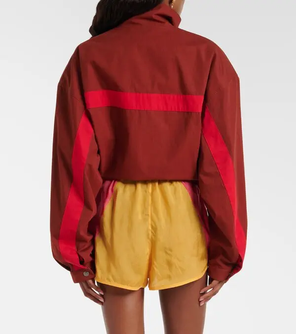 Saint Laurent Colorblocked Shorts - Orange