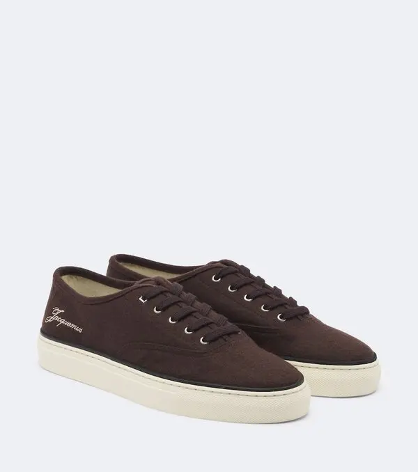 Jacquemus Féfé Canvas Sneakers - Brown