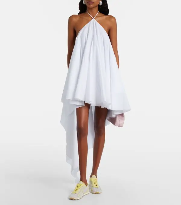 Jacquemus Tennis Leather-trimmed Sneakers - Yellow