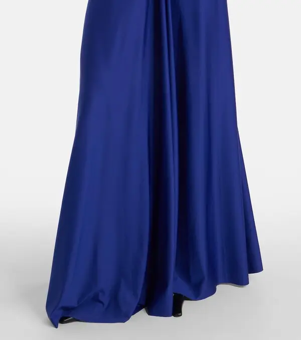 Victoria Beckham Draped Maxi Dress - Blue