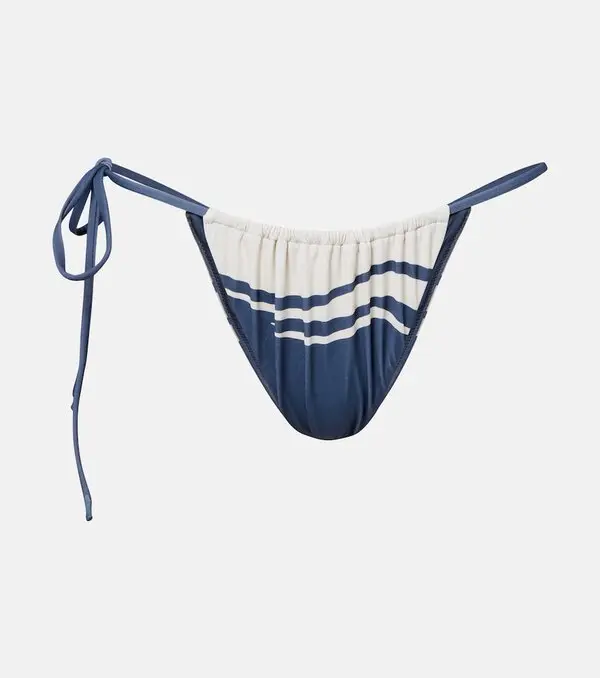 SIR. Lilou Printed Bikini Bottom - Blue