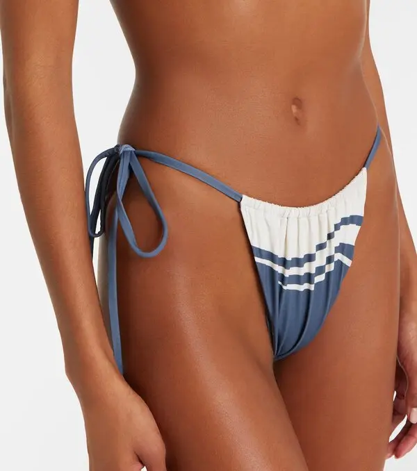 SIR. Lilou Printed Bikini Bottom - Blue