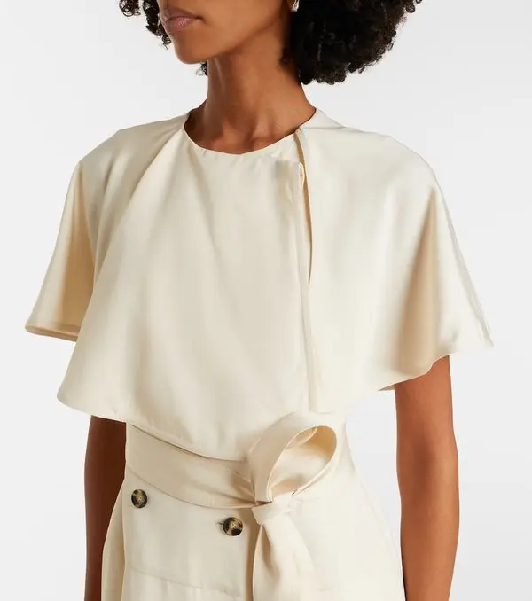proenza schouler beige dress NWT Proenza Schouler Women Tiered Lace Beige Dress Size 6