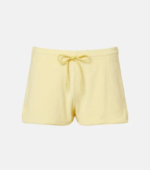 Hunza G Logo Terry Shorts - Yellow