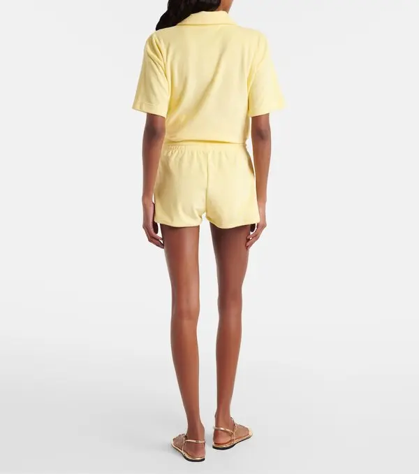 Hunza G Logo Terry Shorts - Yellow