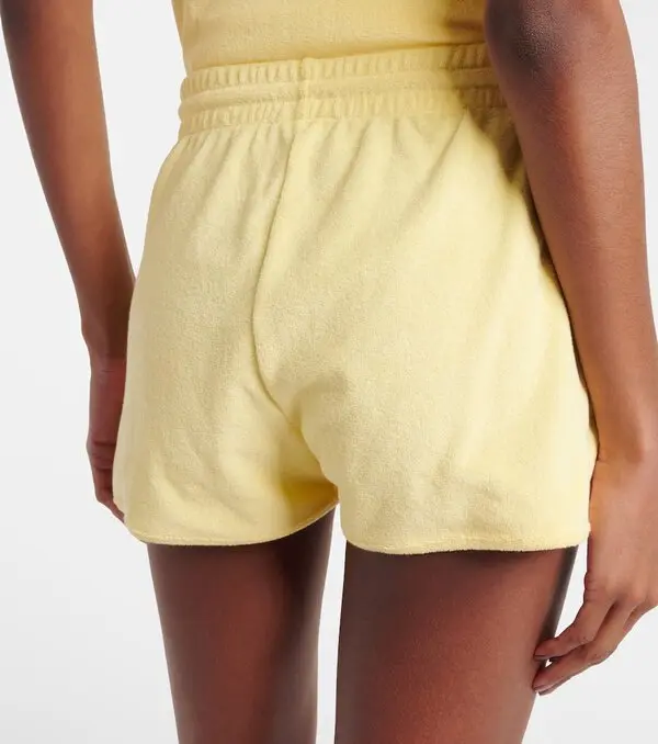 Hunza G Logo Terry Shorts - Yellow