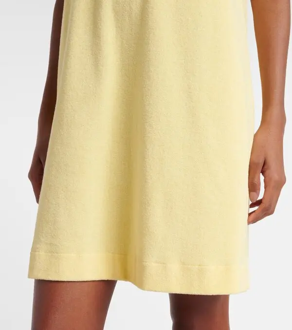 Hunza G Logo Cotton Terry Polo Dress