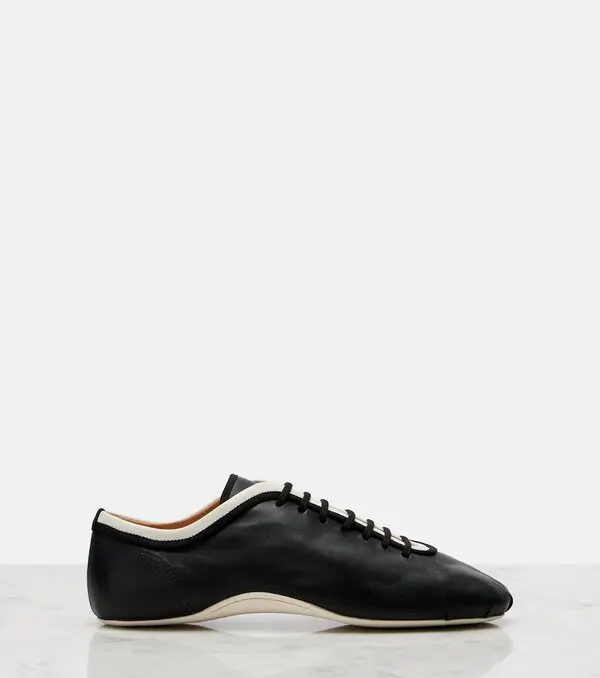 Dries Van Noten Leather Sneakers - Black