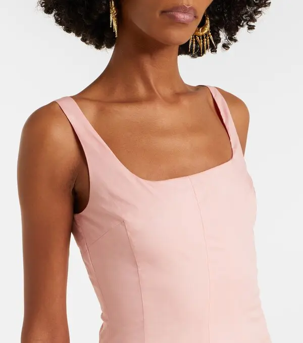 Staud Willow Cotton Midi Dress