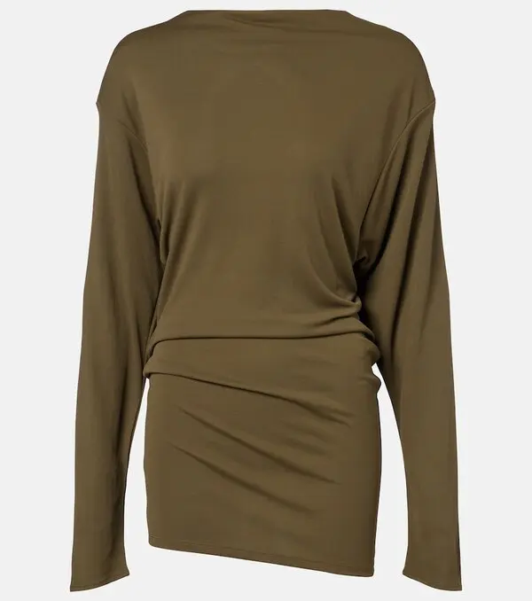 Jacquemus Mistral Jersey Minidress - Green