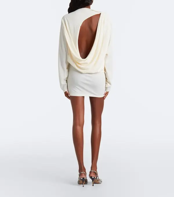 Jacquemus Mistral Jersey Mini Dress Off - White