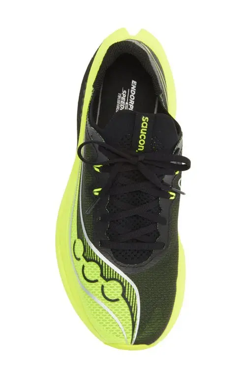 Saucony Endorphin Pro 5 Athletic Sneakers - Citron/black