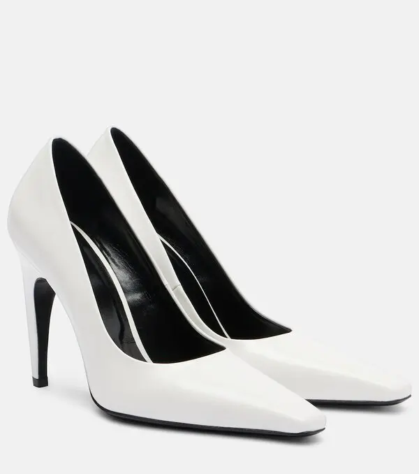 JUDE Fame Leather Pumps - White