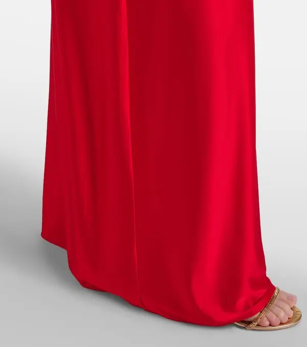 Max Mara Oggetti Ruched Halterneck Gown