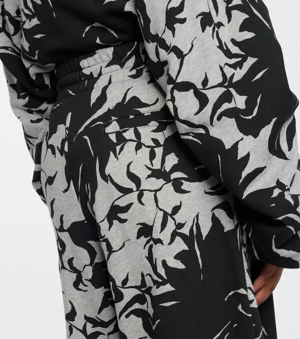Dries Van Noten Floral Cotton Jersey Sweatpants